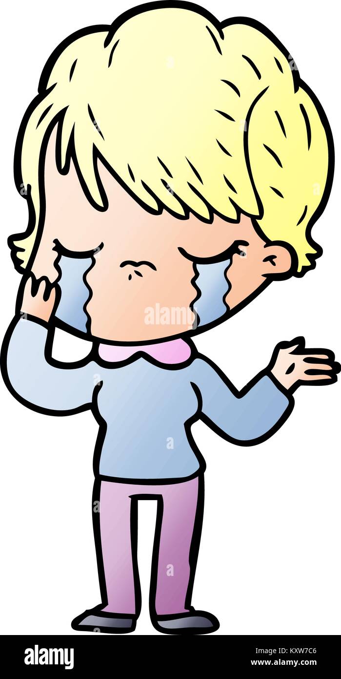 cartoon woman crying Stock Vector Image & Art - Alamy