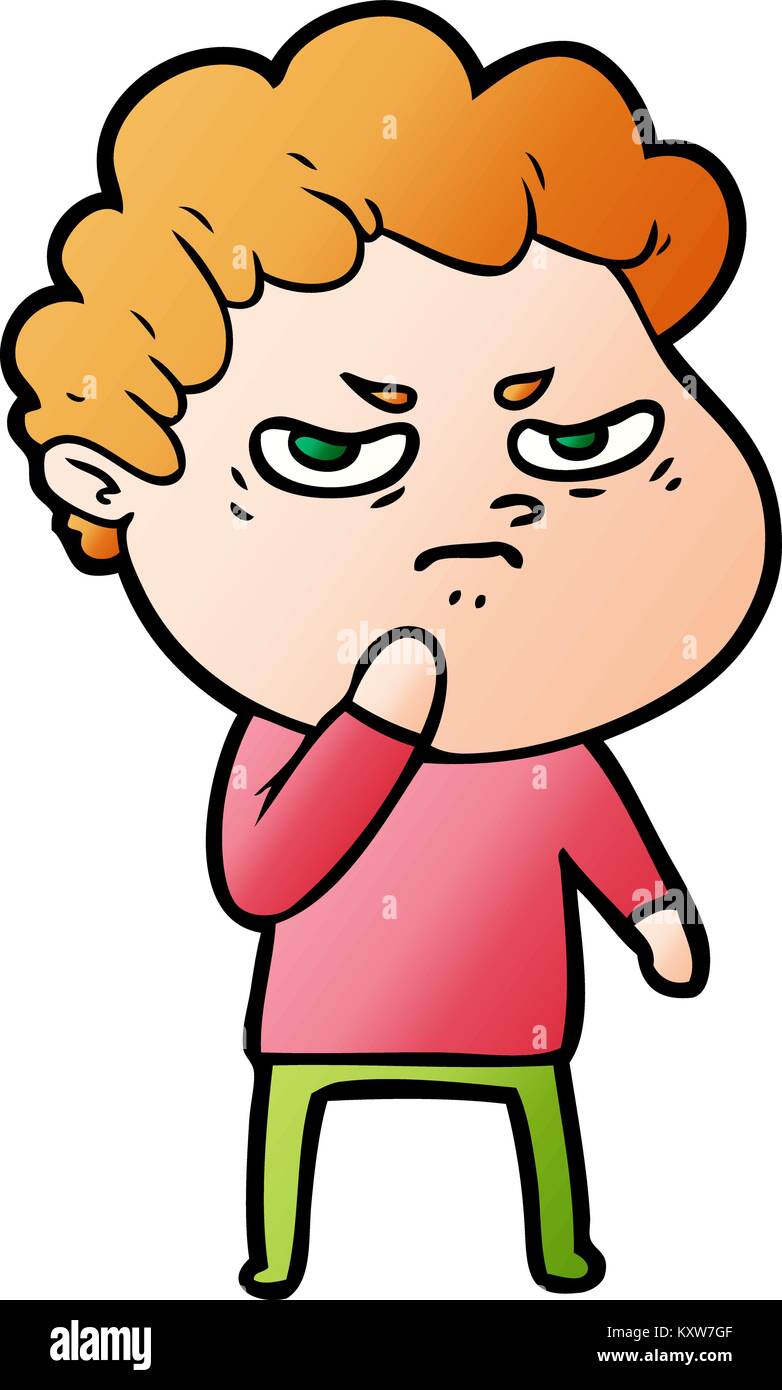 cartoon angry man Stock Vector Image & Art - Alamy