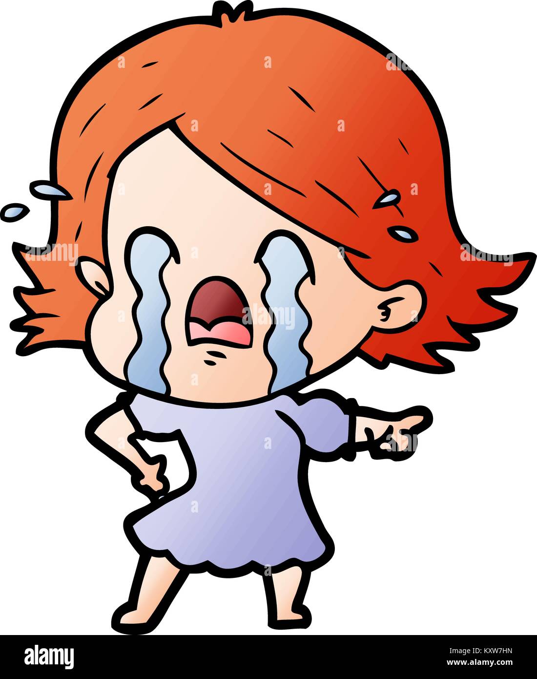 cartoon woman crying Stock Vector Image & Art - Alamy