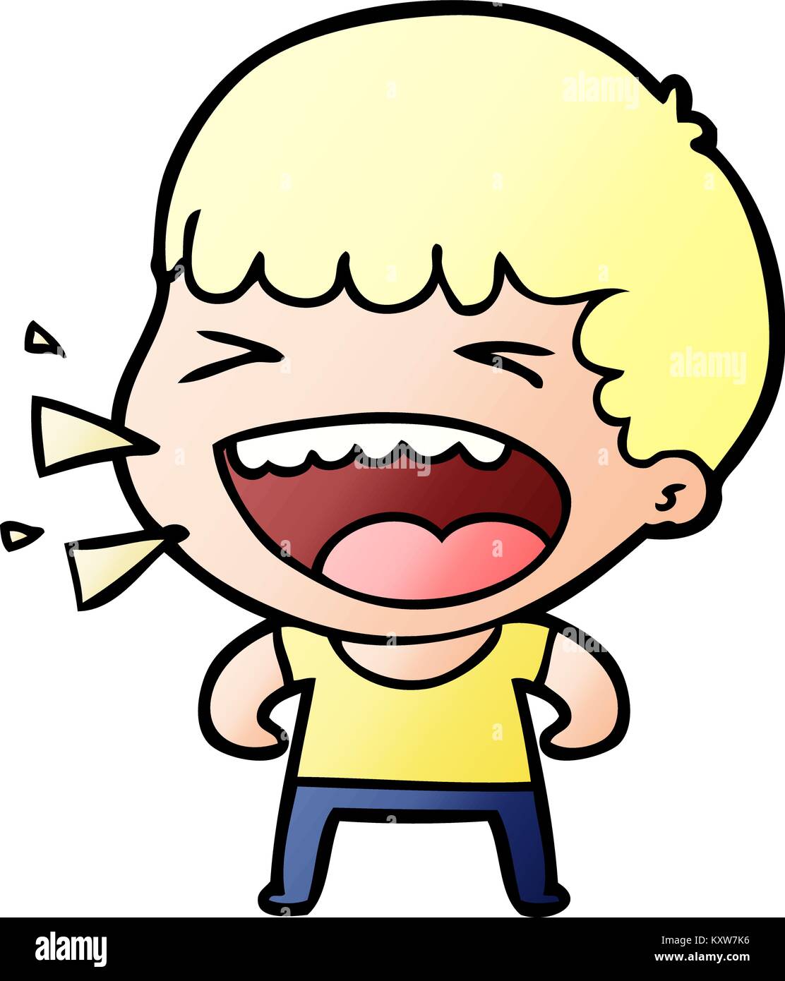 cartoon laughing man Stock Vector Image & Art - Alamy