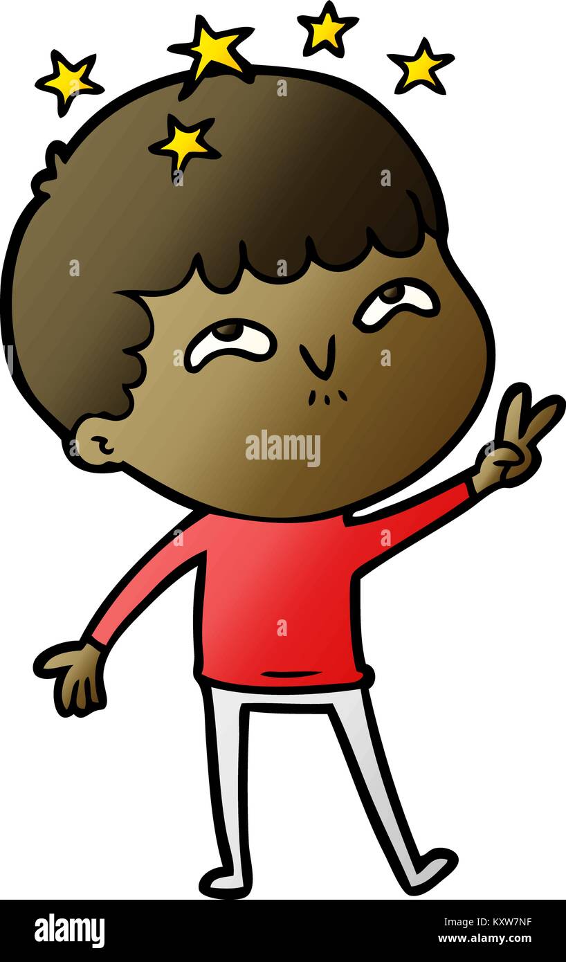 cartoon amazed boy Stock Vector Image & Art - Alamy