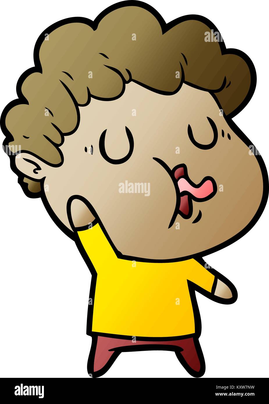 cartoon man singing Stock Vector Image & Art - Alamy