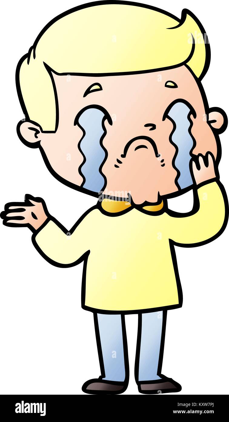 cartoon man crying Stock Vector Image & Art - Alamy