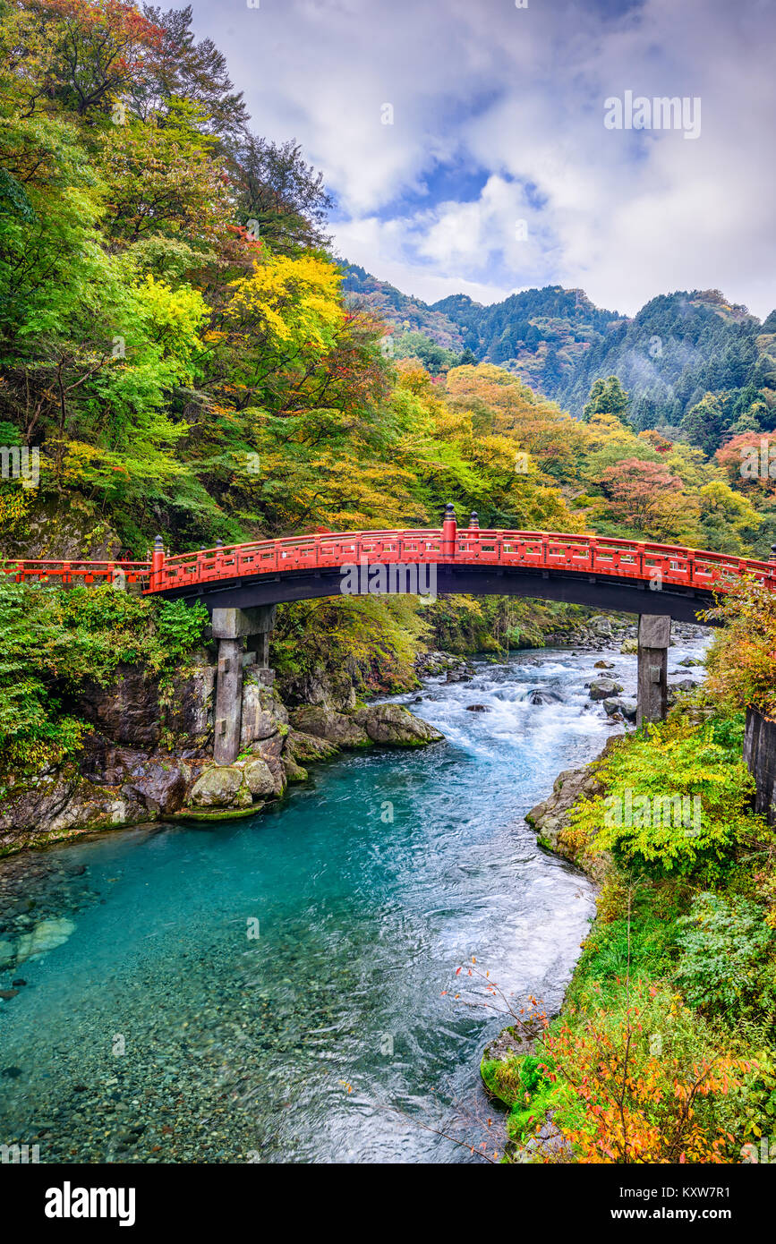 Nikko, Japan at Shinkyo Bridge Stock Photo - Alamy
