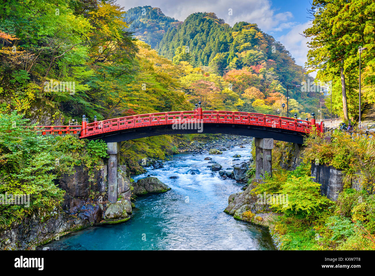 Nikko, Japan at Shinkyo Bridge Stock Photo - Alamy