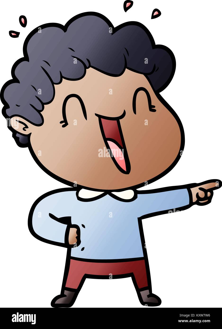 cartoon happy man Stock Vector Image & Art - Alamy