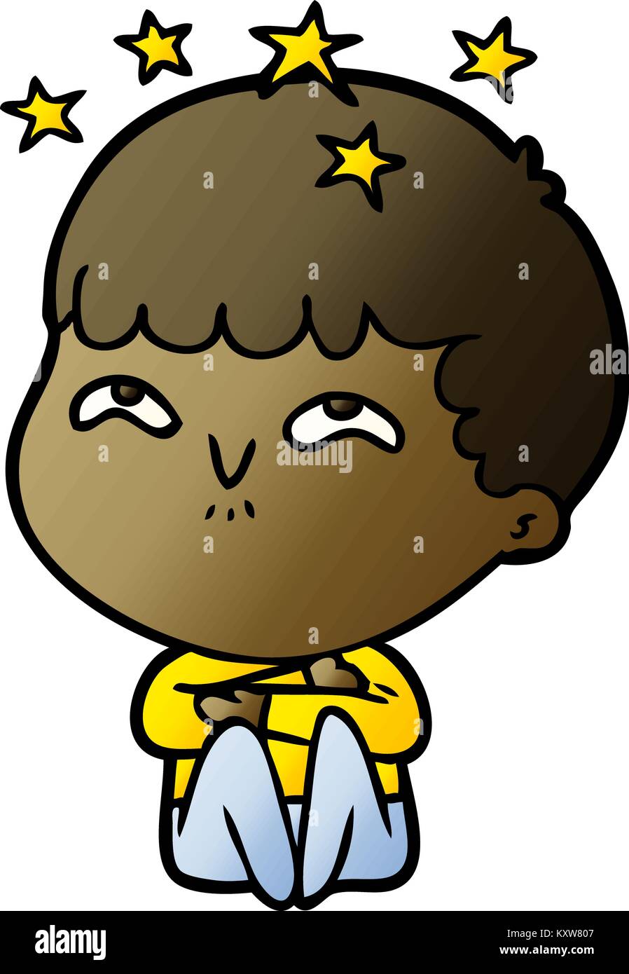 cartoon amazed boy Stock Vector Image & Art - Alamy