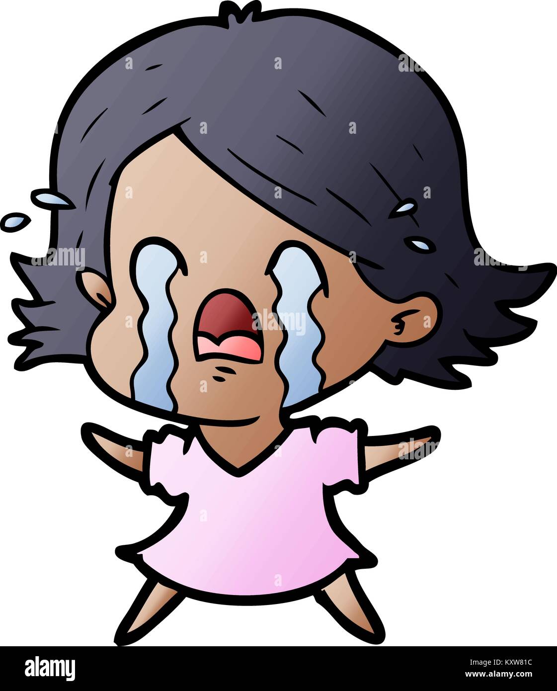 cartoon woman crying Stock Vector Image & Art - Alamy