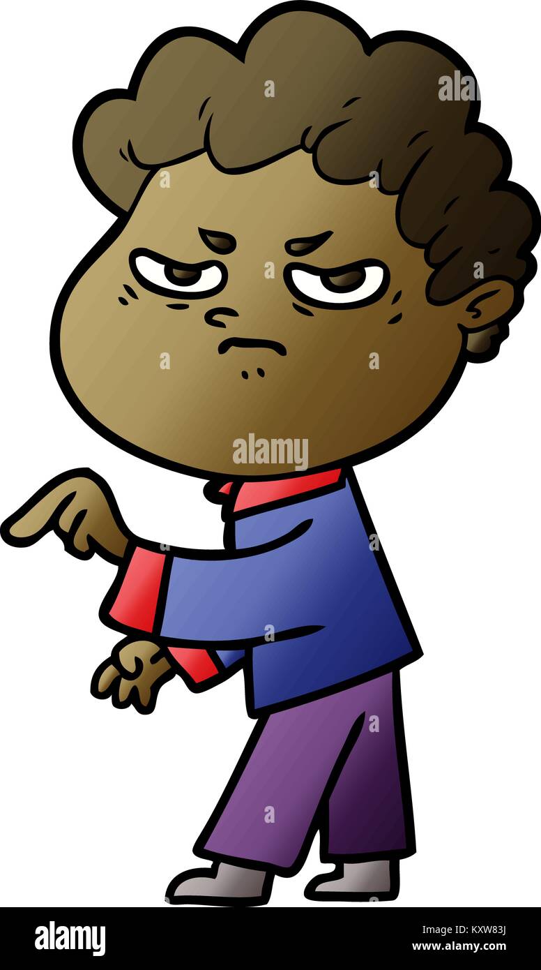 cartoon angry man Stock Vector Image & Art - Alamy