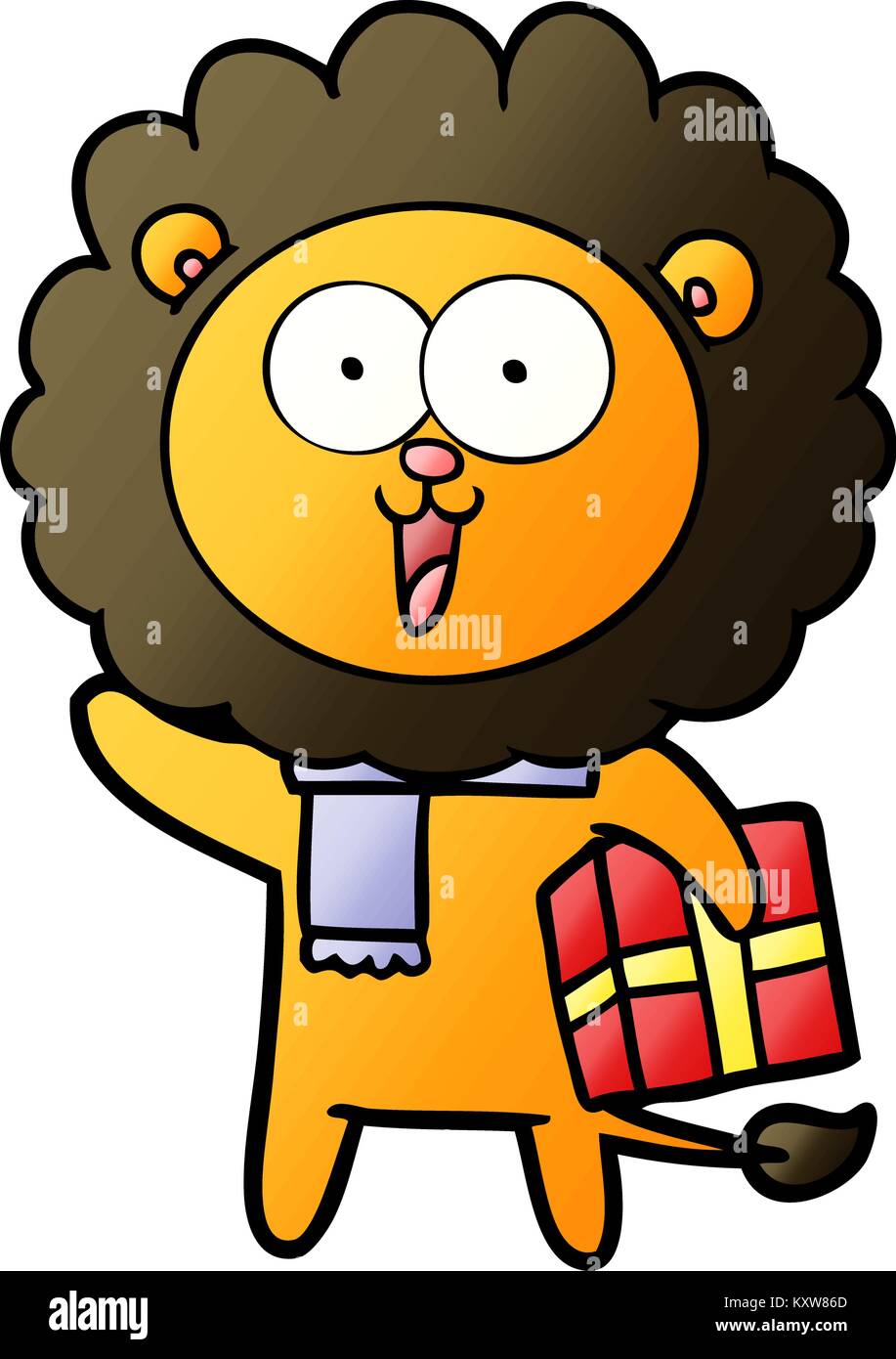happy cartoon lion Stock Vector Image & Art - Alamy