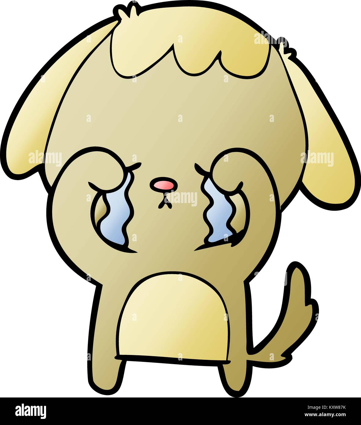 cartoon crying dog Stock Vector Image & Art - Alamy