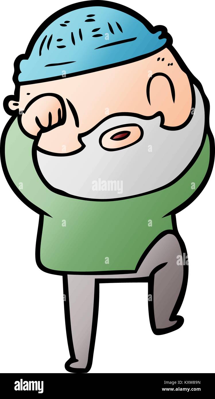 cartoon bearded man Stock Vector Image & Art - Alamy