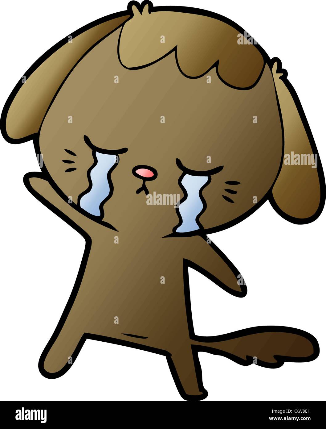 cartoon crying dog Stock Vector Image & Art - Alamy