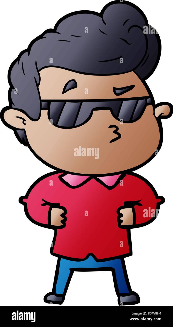 cartoon cool guy Stock Vector Image & Art - Alamy