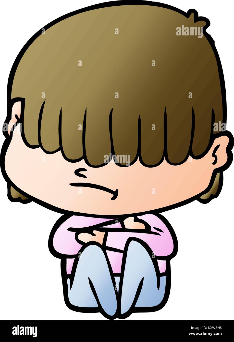 cartoon boy with untidy hair Stock Vector Image & Art - Alamy