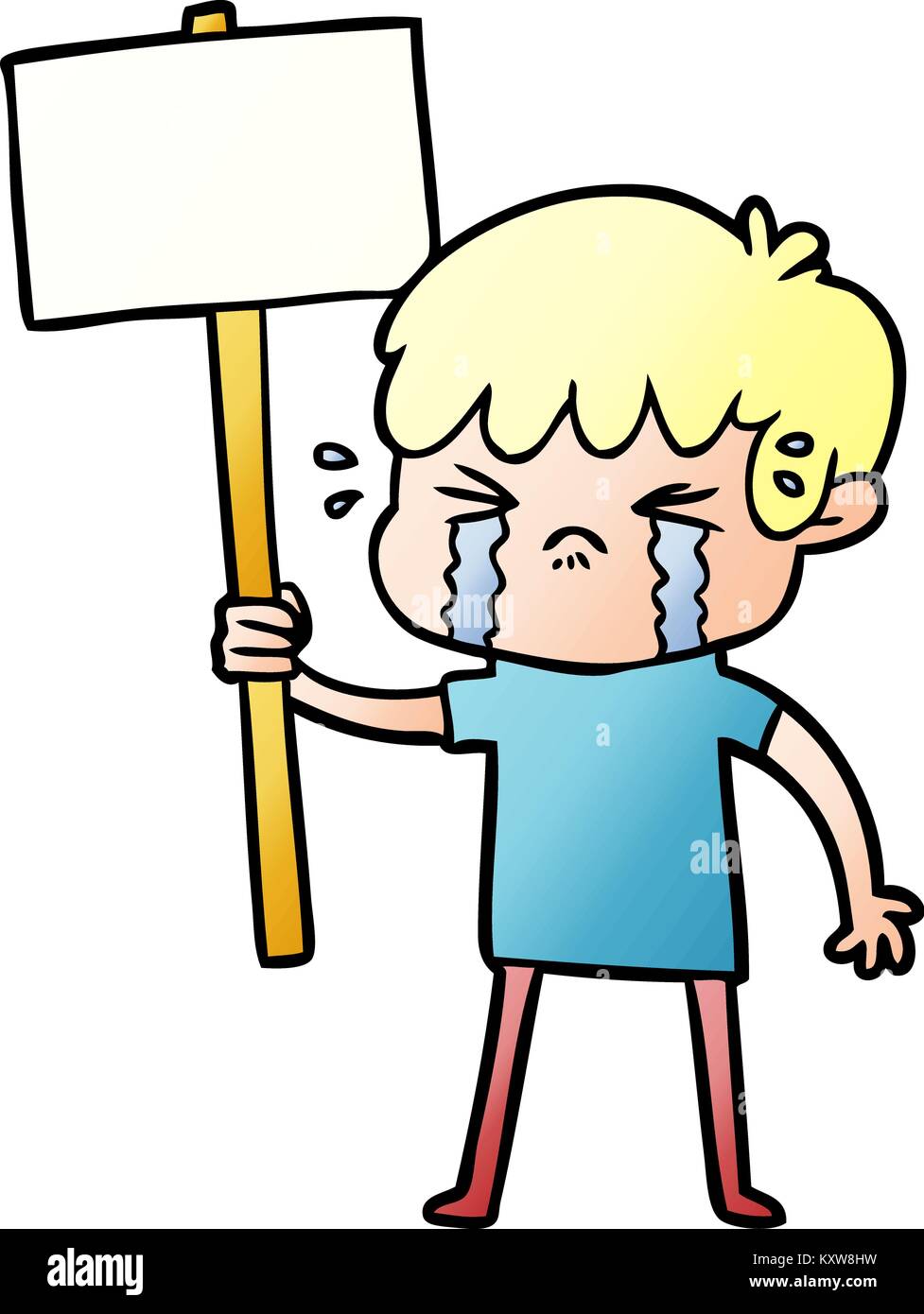 cartoon boy crying Stock Vector Image & Art - Alamy