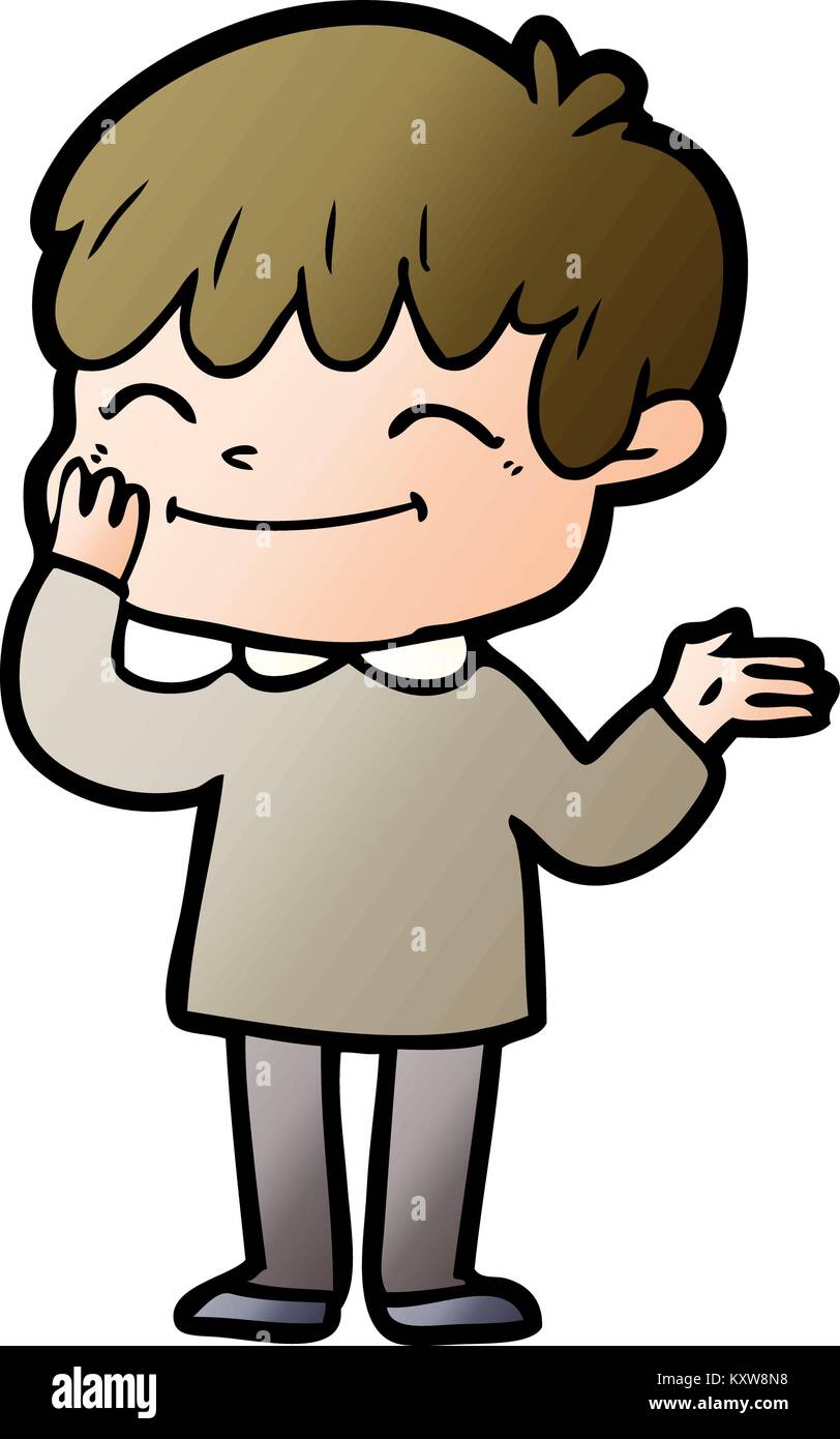 cartoon happy boy Stock Vector Image & Art - Alamy