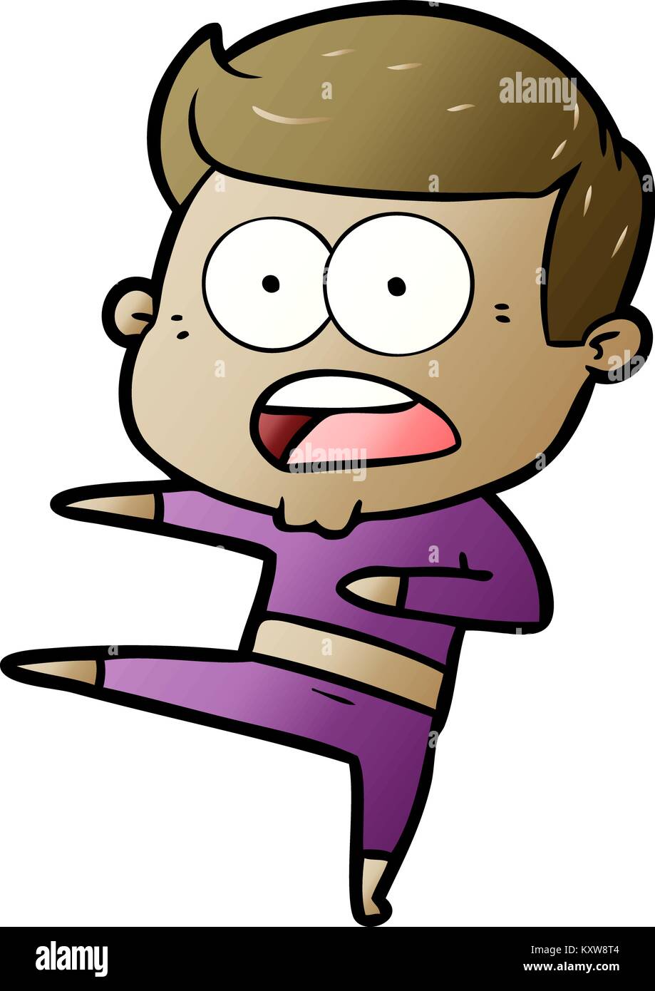 cartoon shocked man Stock Vector Image & Art - Alamy