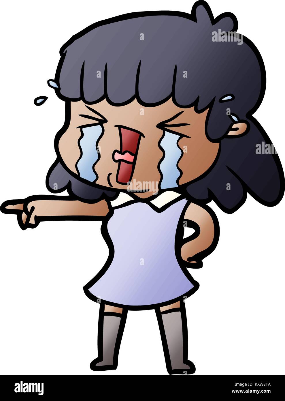 cartoon woman crying Stock Vector Image & Art - Alamy