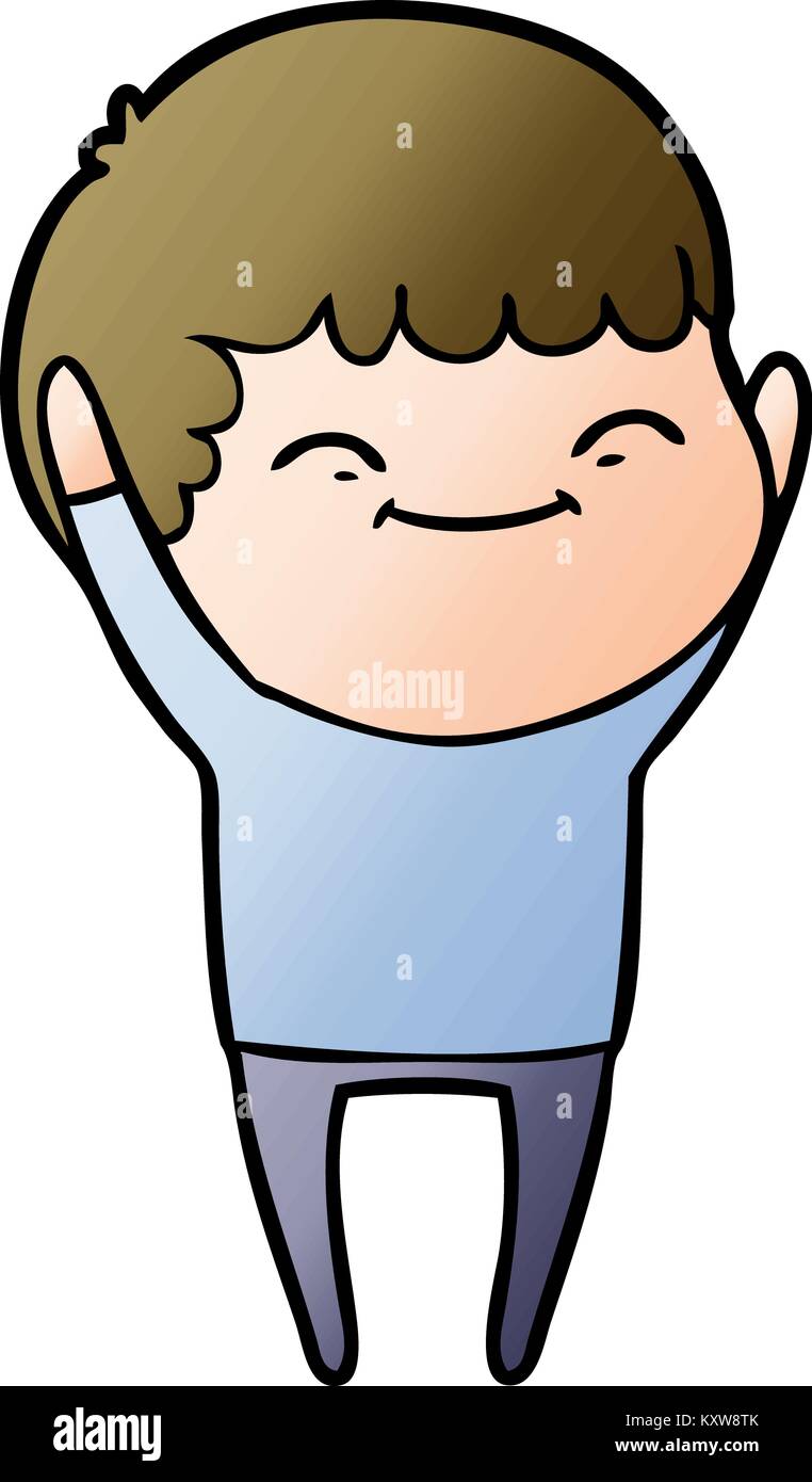 cartoon smiling boy Stock Vector Image & Art - Alamy