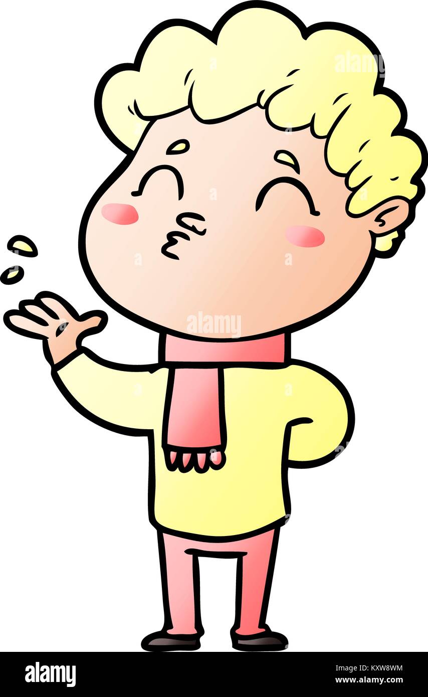 cartoon man pouting Stock Vector Image & Art - Alamy