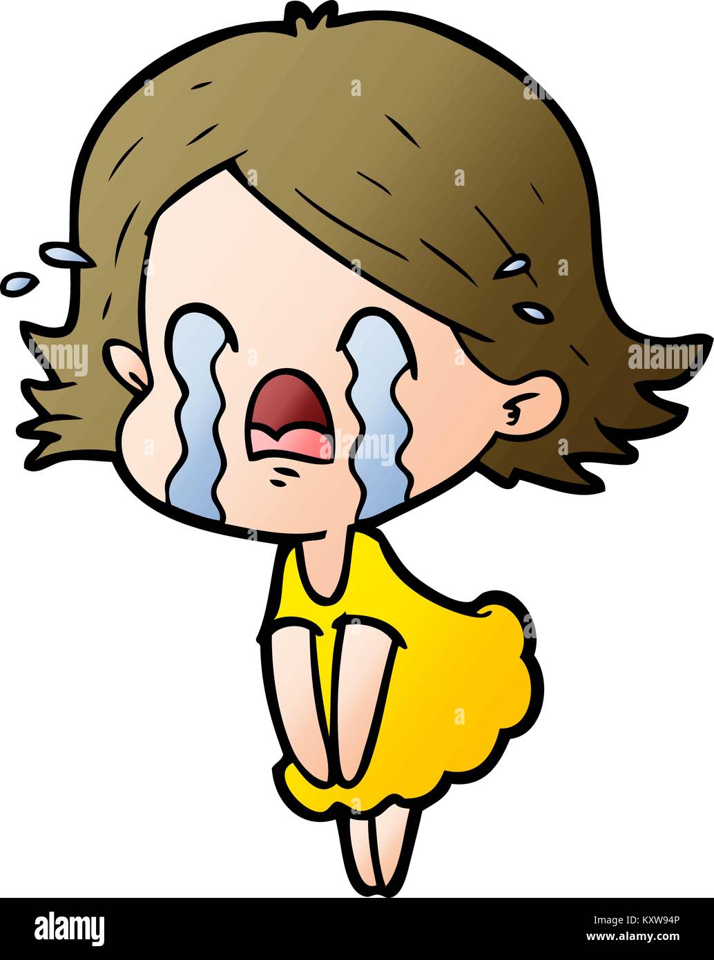 cartoon woman crying Stock Vector Image & Art - Alamy