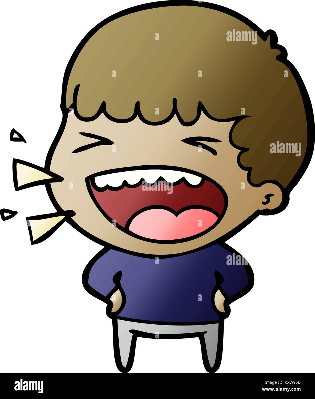 cartoon laughing man Stock Vector Image & Art - Alamy
