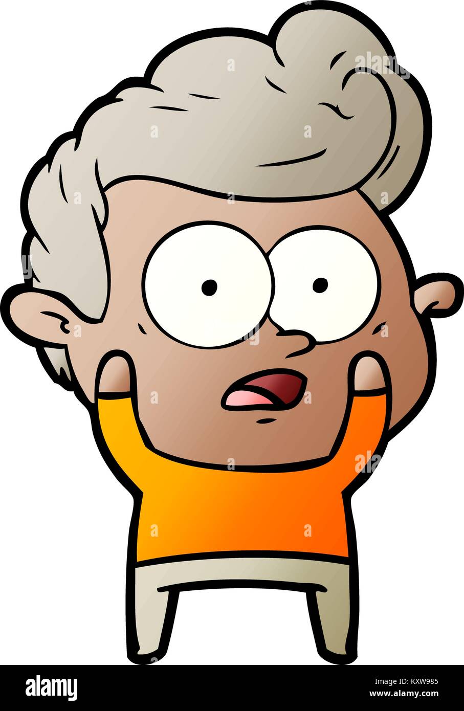 cartoon staring man Stock Vector Image & Art - Alamy