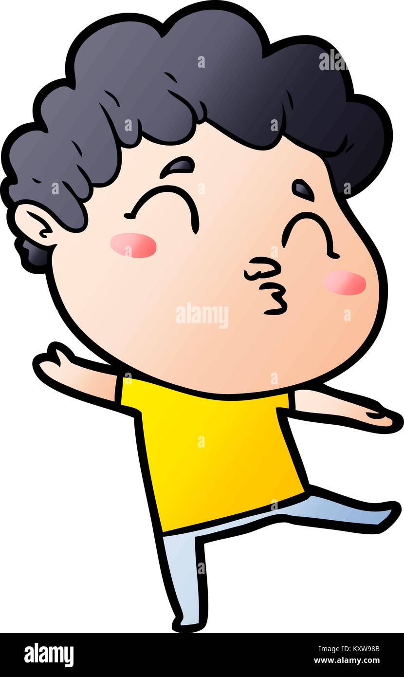 cartoon man pouting Stock Vector Image & Art - Alamy