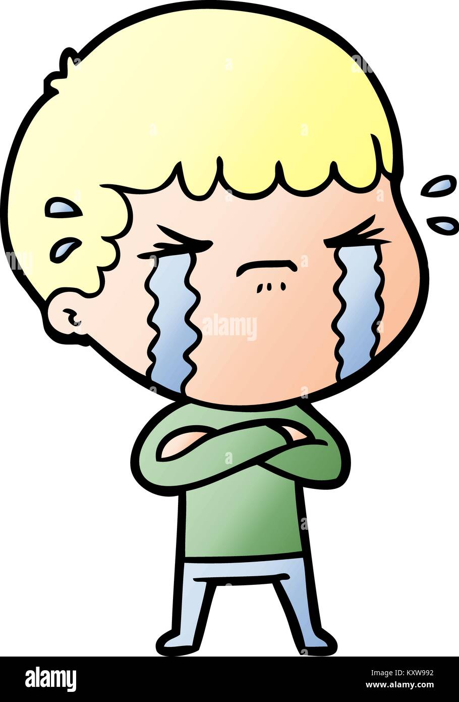 cartoon man crying Stock Vector Image & Art - Alamy