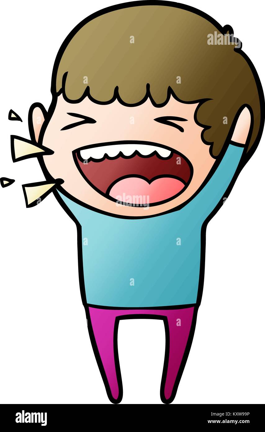 cartoon laughing man Stock Vector Image & Art - Alamy