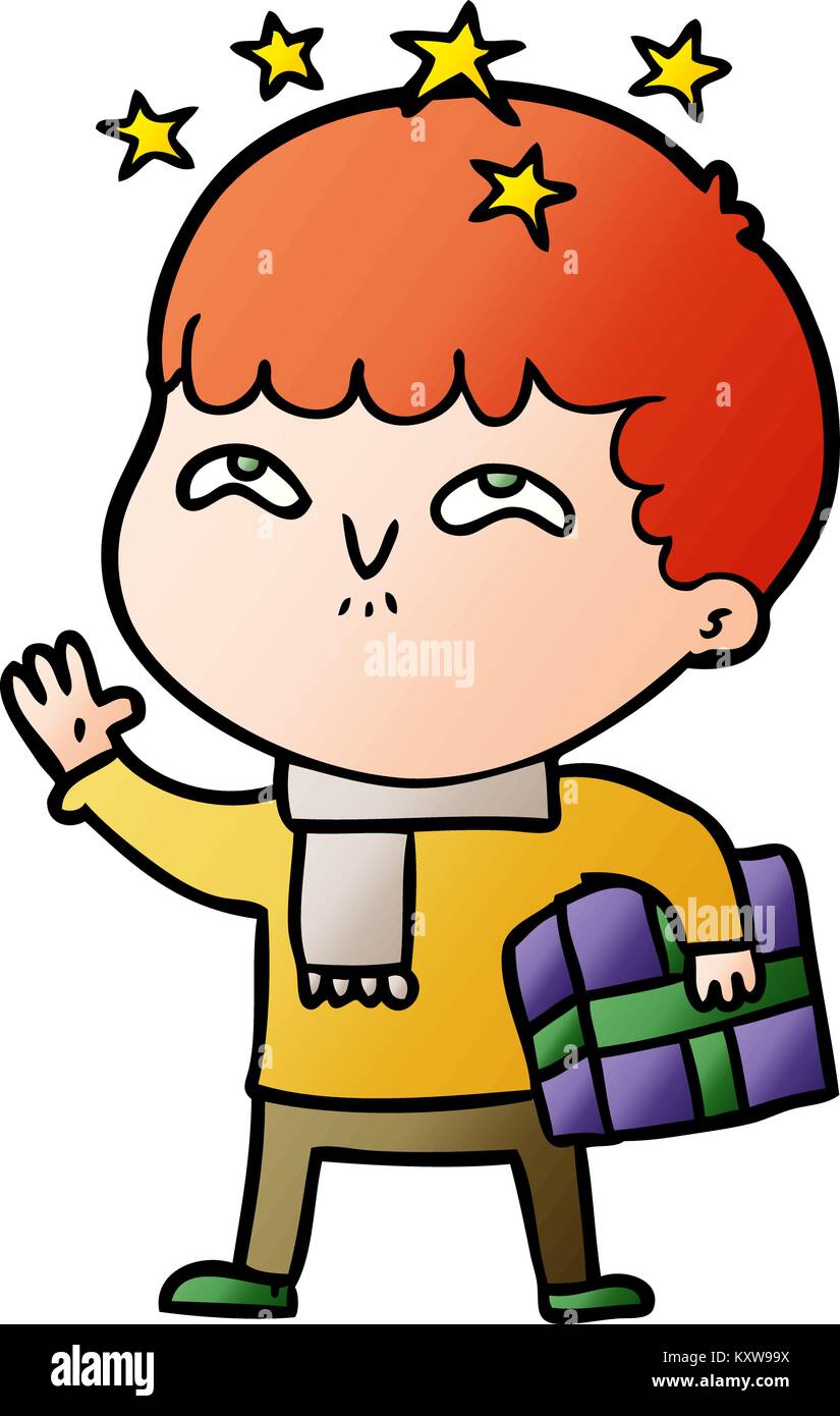 cartoon amazed boy Stock Vector Image & Art - Alamy
