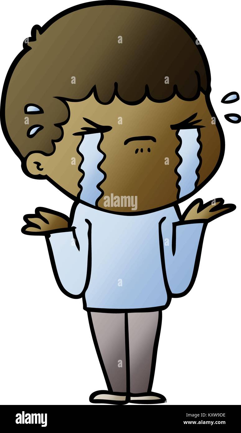 cartoon man crying Stock Vector Image & Art - Alamy