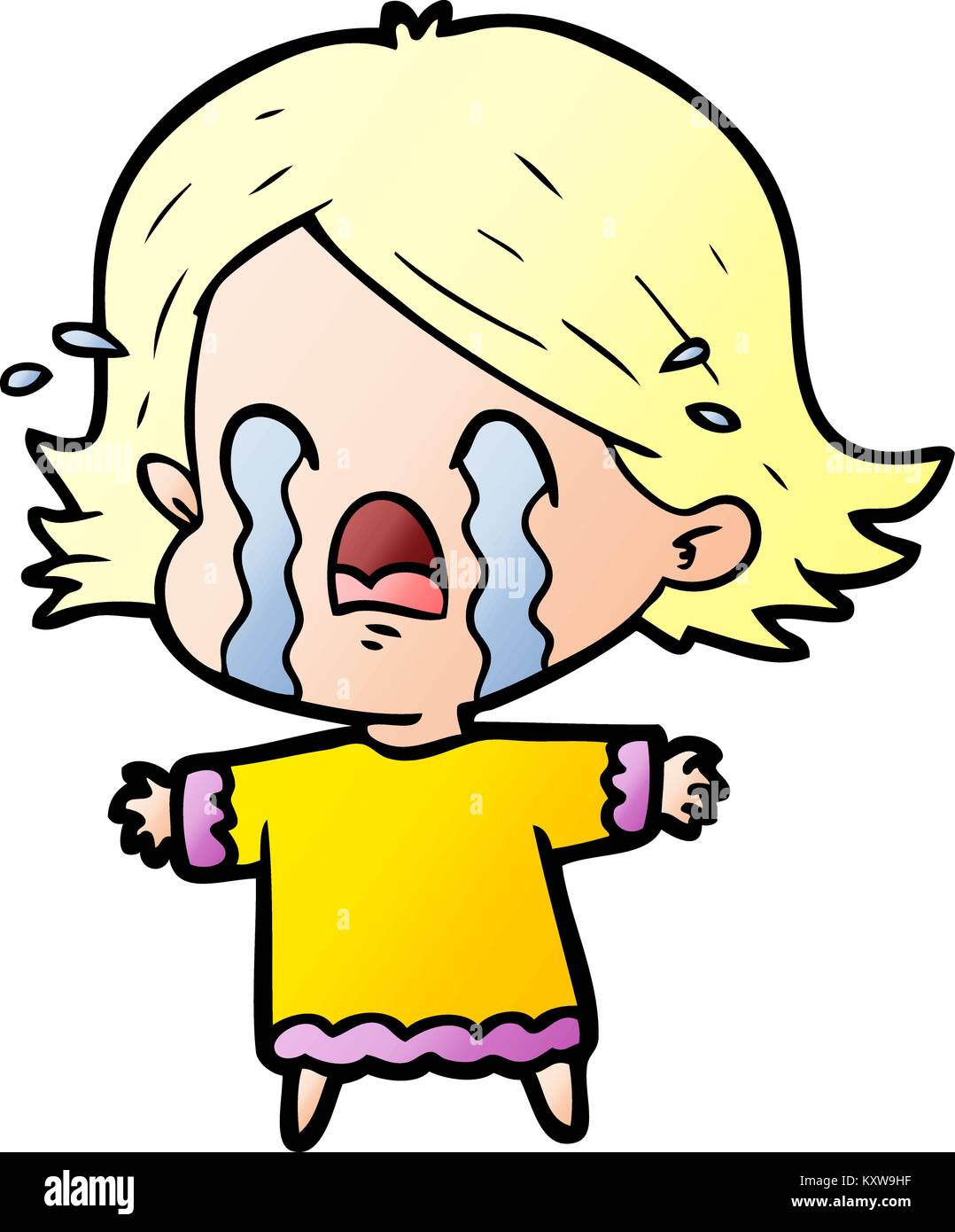 cartoon woman crying Stock Vector Image & Art - Alamy