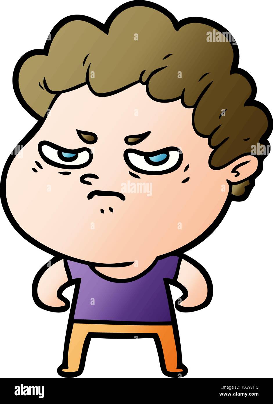 Angry man cartoon Stock Vector Images - Alamy