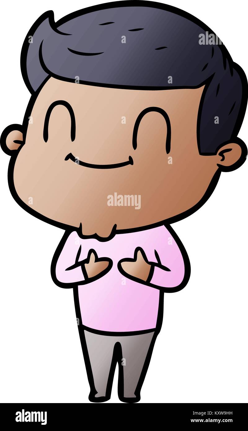 cartoon friendly man Stock Vector Image & Art - Alamy