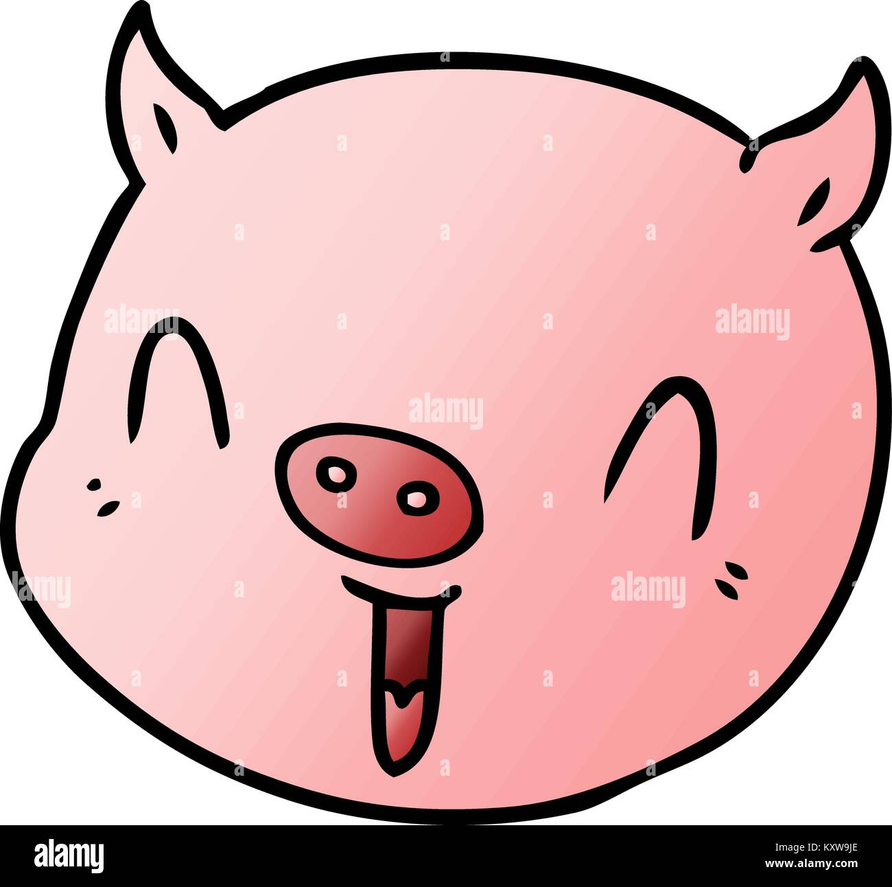 cartoon pig face Stock Vector Image & Art - Alamy
