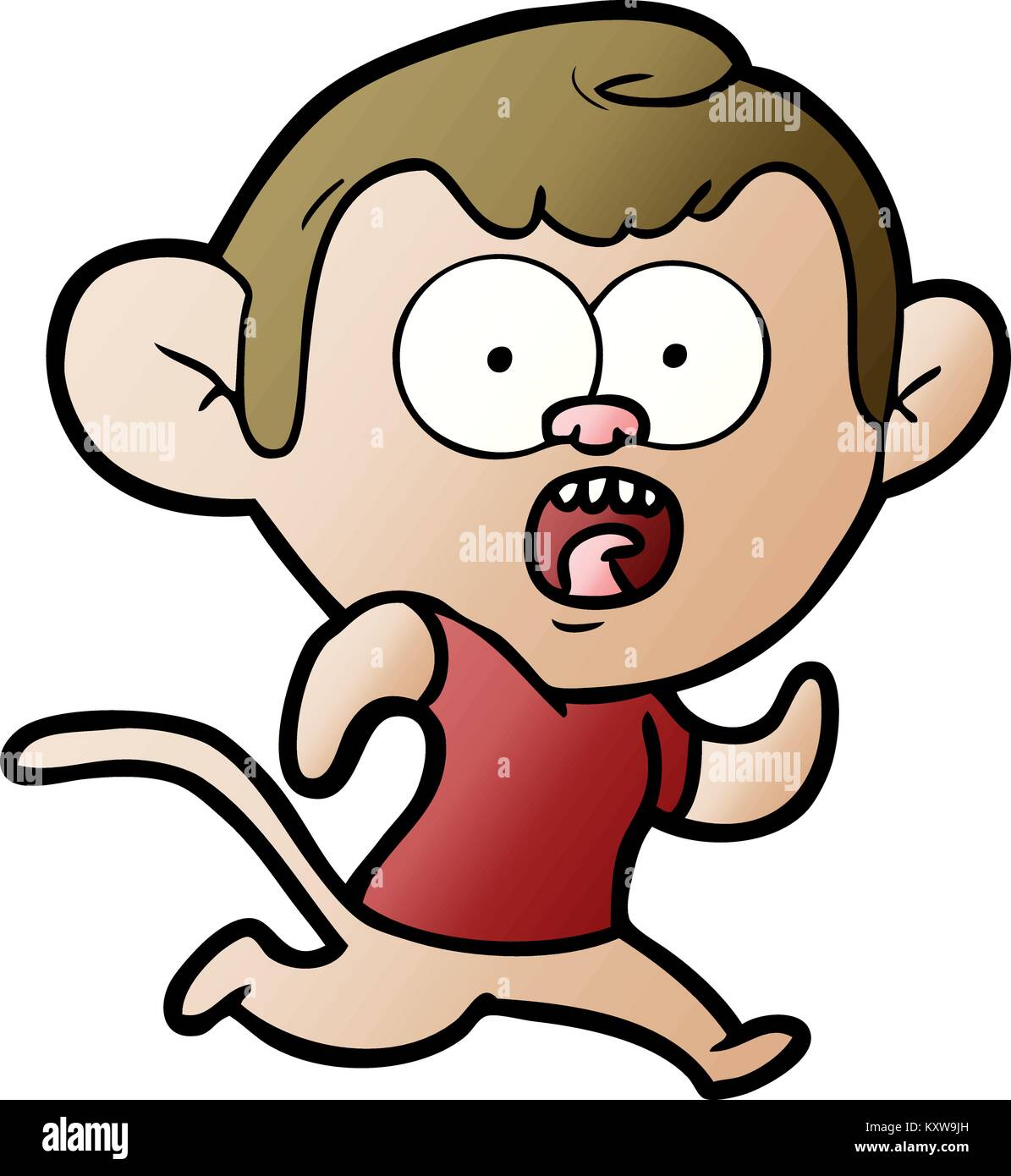 cartoon running monkey Stock Vector Image & Art - Alamy