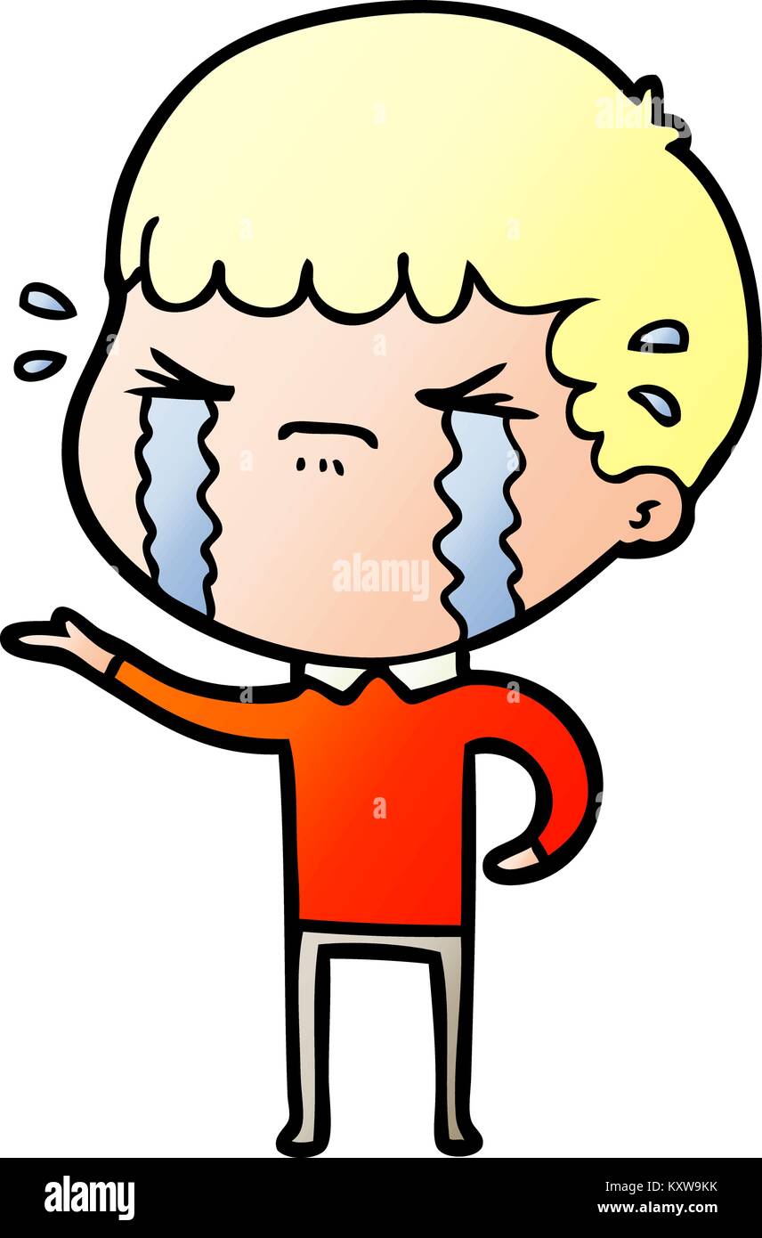 cartoon man crying Stock Vector Image & Art - Alamy