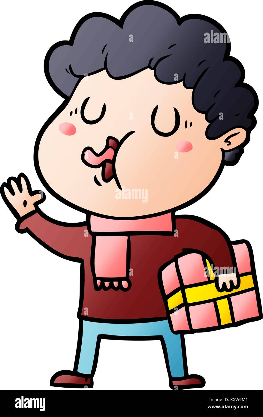 cartoon man singing Stock Vector Image & Art - Alamy