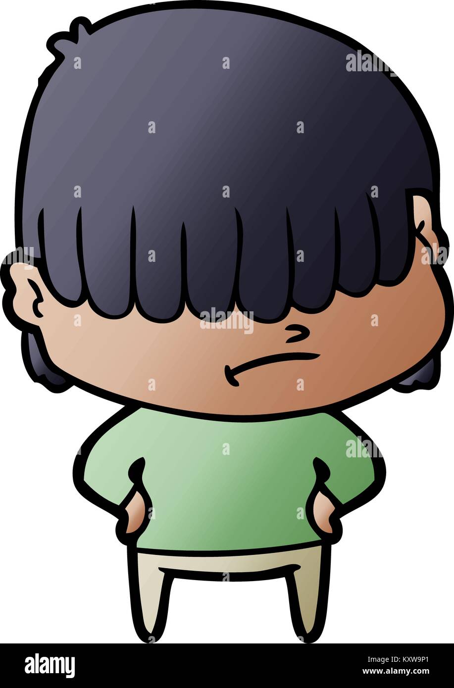 cartoon boy with untidy hair Stock Vector Image & Art - Alamy