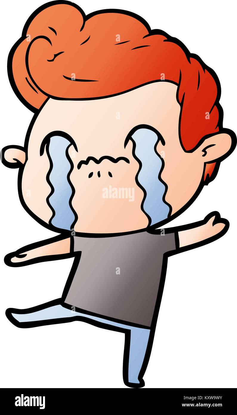 cartoon man crying Stock Vector Image & Art - Alamy