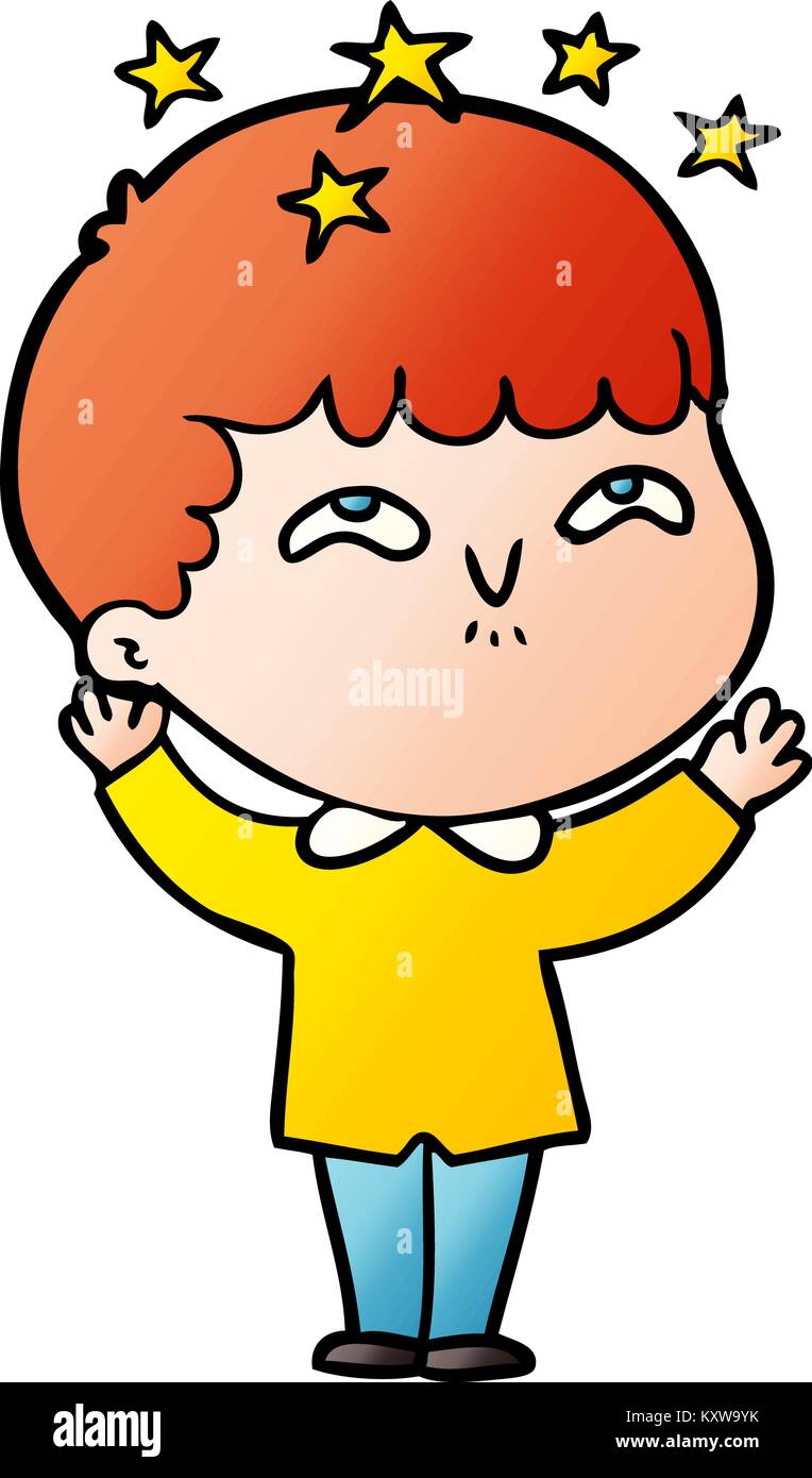 cartoon amazed boy Stock Vector Image & Art - Alamy