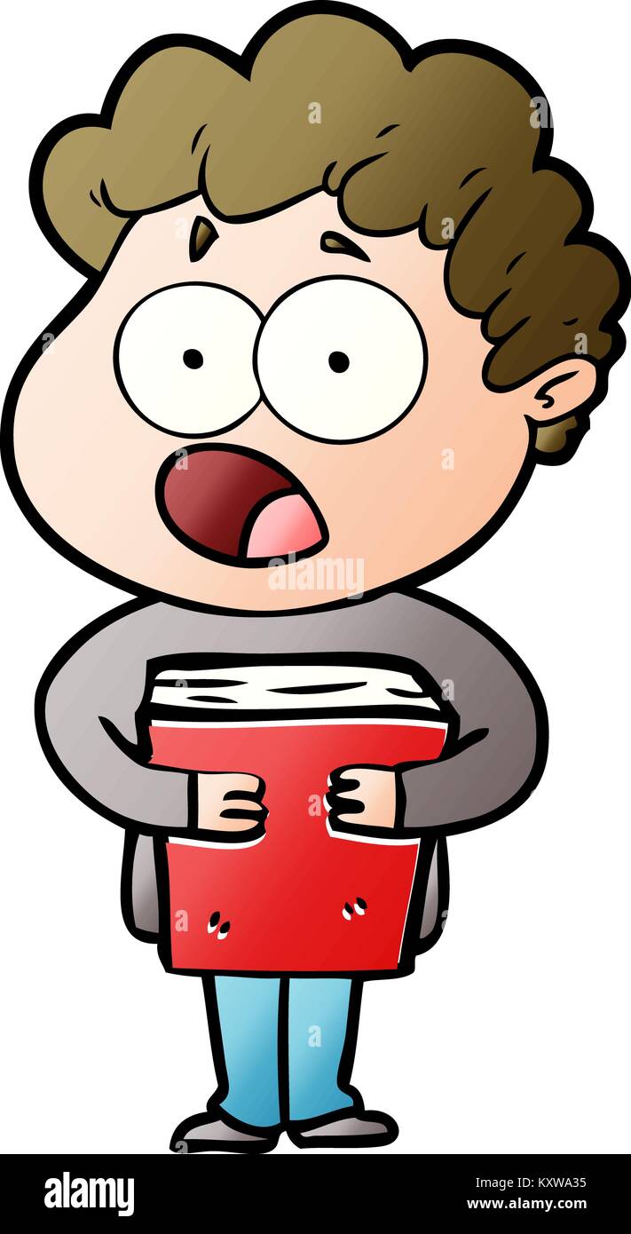 cartoon man gasping in surprise Stock Vector Image & Art - Alamy
