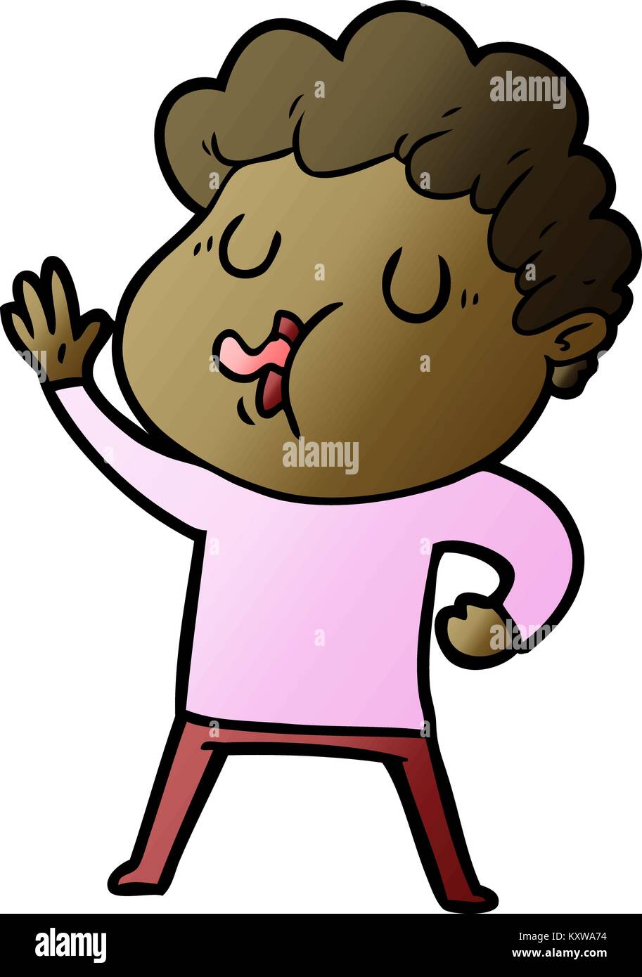 cartoon man singing Stock Vector Image & Art - Alamy