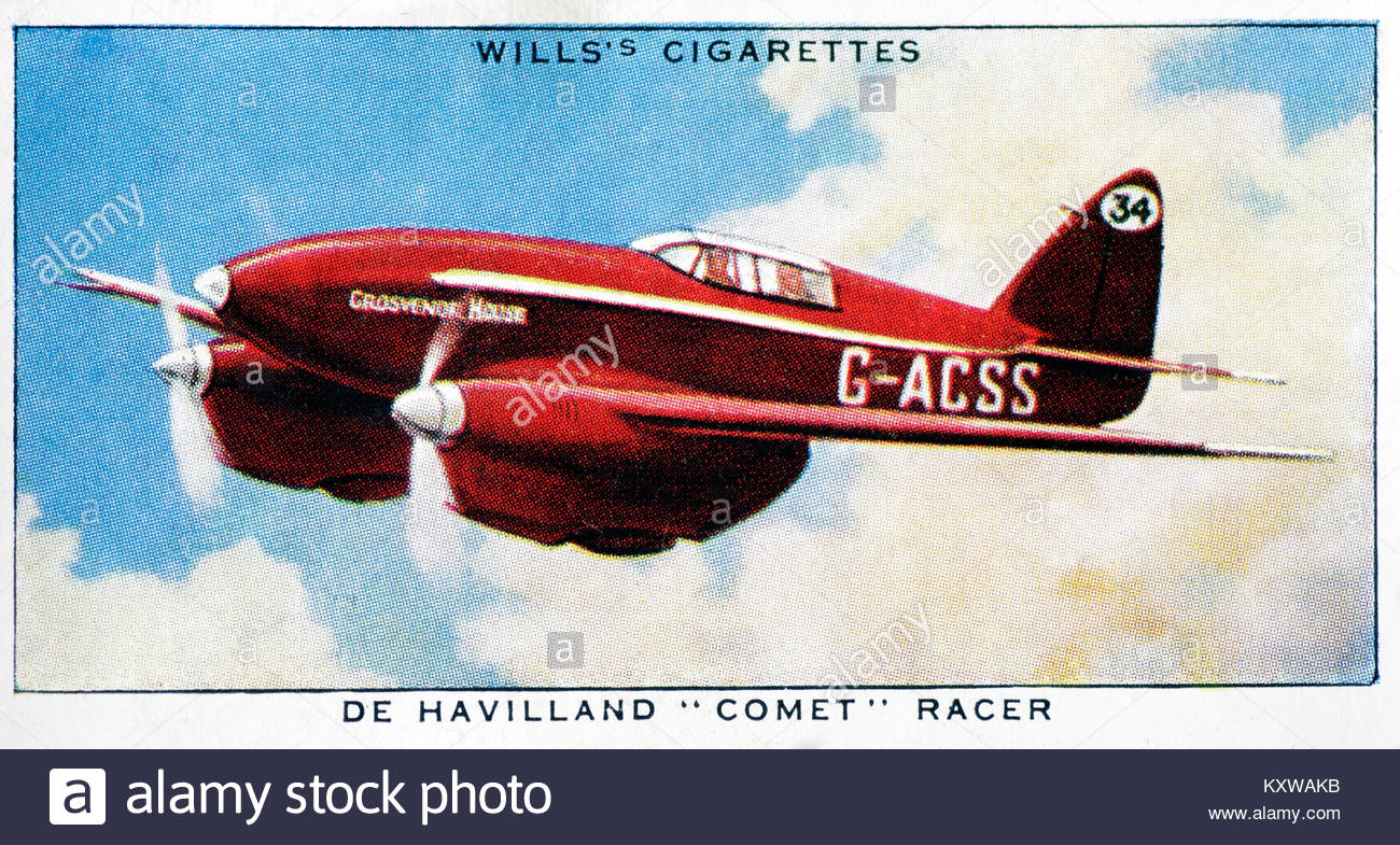 De Havilland Comet Racer created for the England Australia air race in ...
