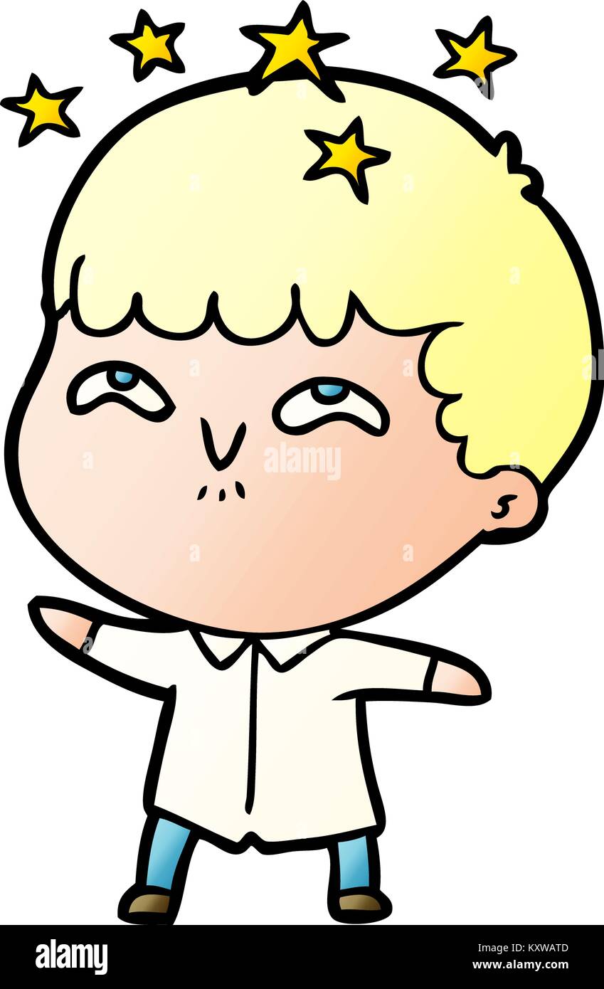 cartoon amazed boy Stock Vector Image & Art - Alamy