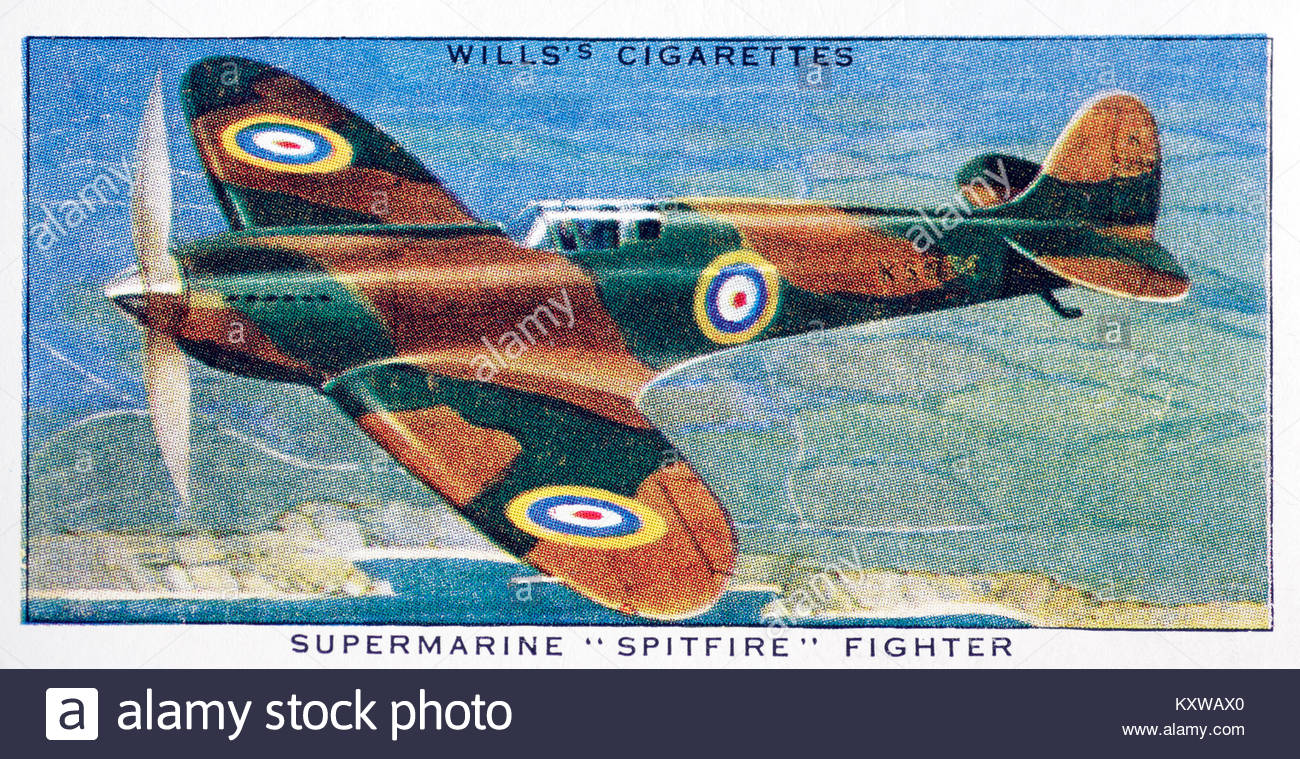 R.A.F. Supermarine Spitfire Fighter Stock Photo - Alamy