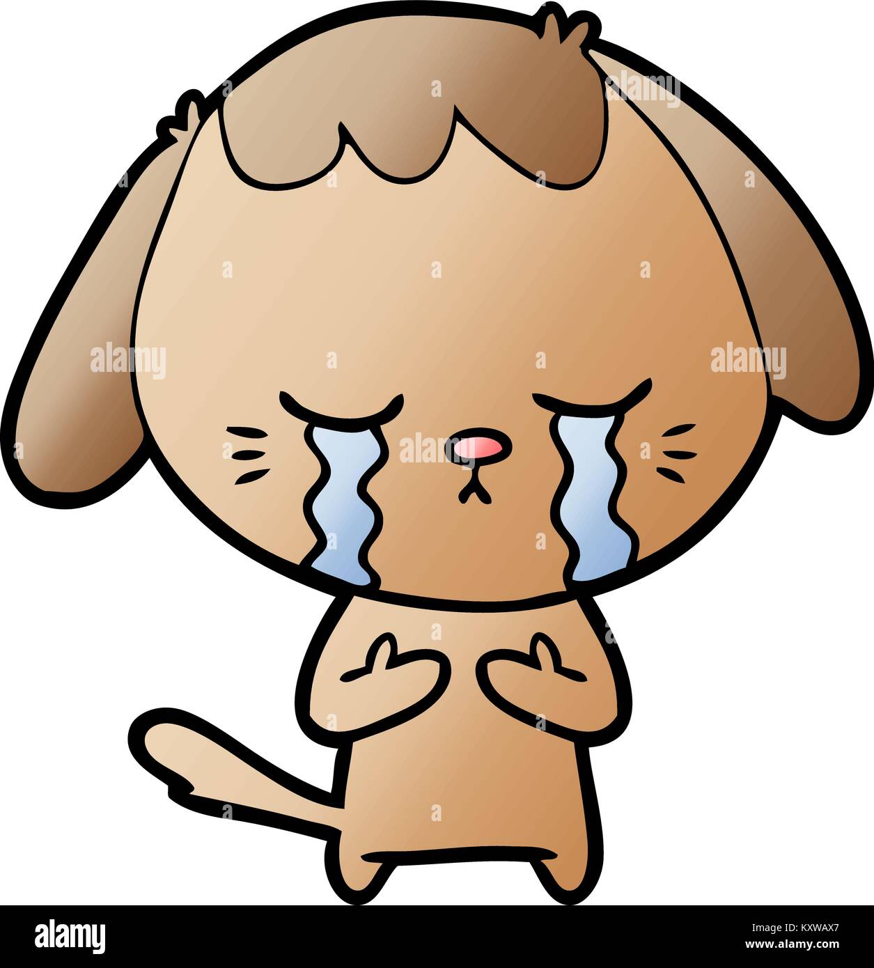 cartoon crying dog Stock Vector Image & Art - Alamy