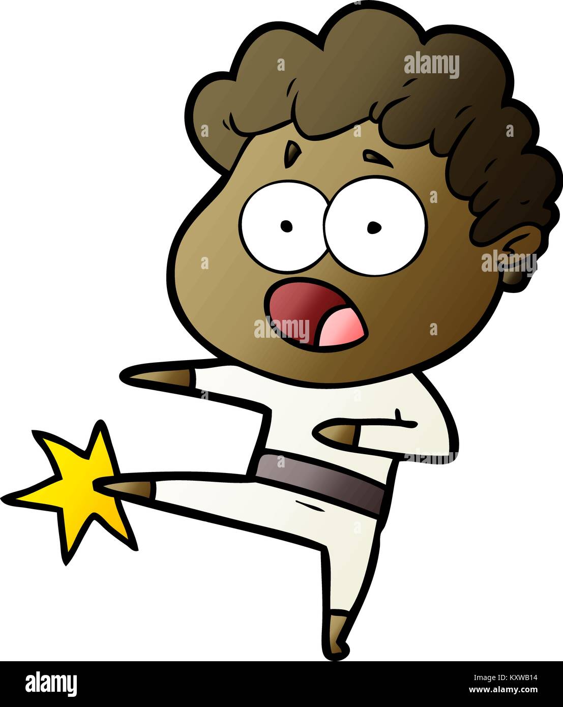 cartoon man gasping in surprise Stock Vector Image & Art - Alamy